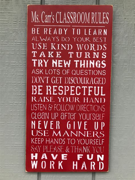 Image result for Classroom Rules Sign