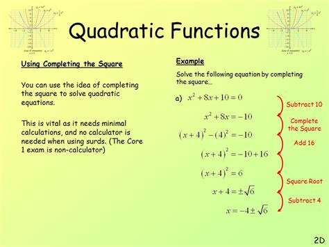 Quadratic Function Examples