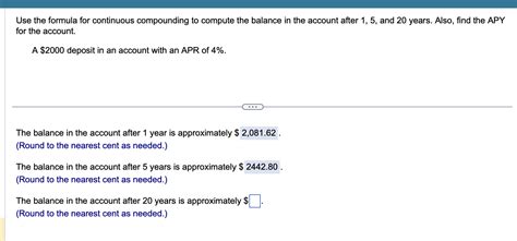 Image result for APY Continuous Compounding