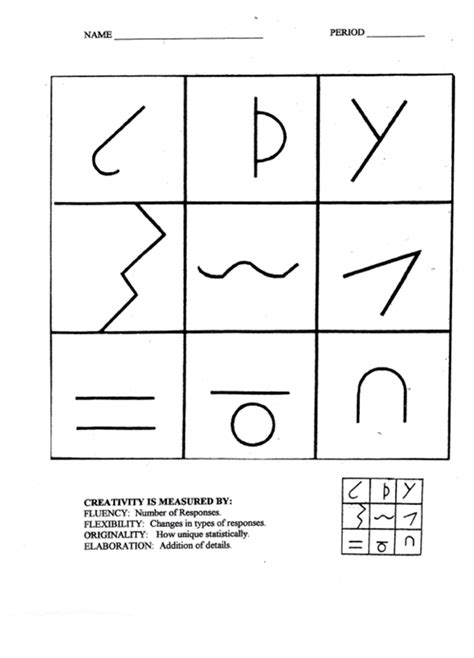 Image result for Creativity Test Examples