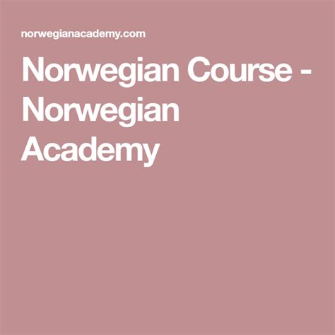Image result for Norwegian Language Course Logo