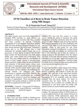 Image result for Brain Tumor Detection Classification Using SVM