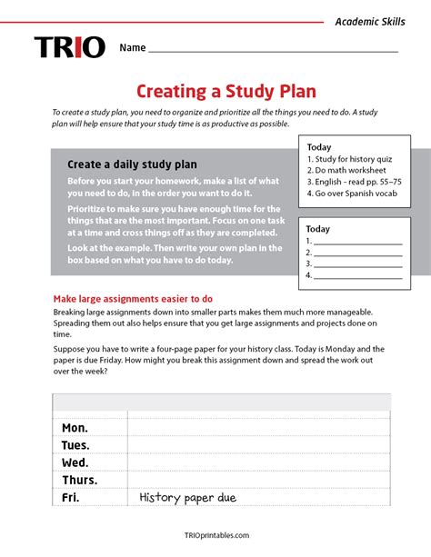 Image result for Create a Study Plan