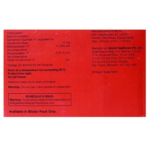 Image result for Genticyn Injection