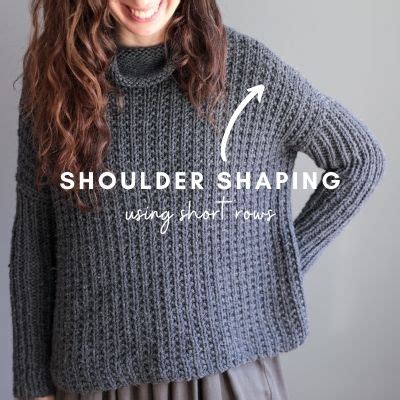 Image result for Short Row Shoulder Shaping