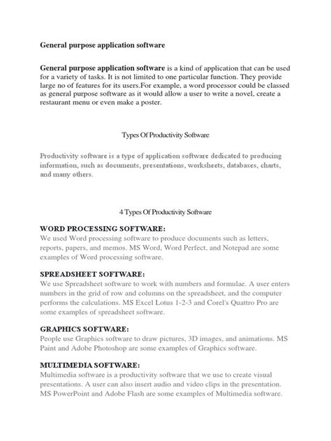 Image result for General Purpose Software