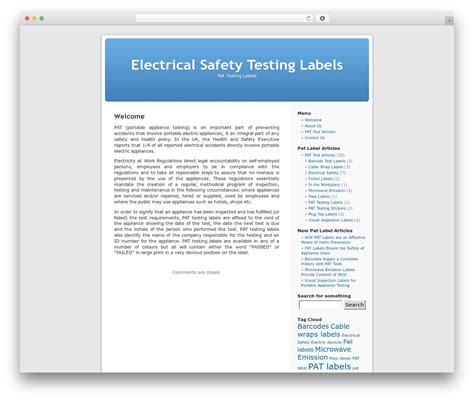 Image result for PAT Testing Checklist Template