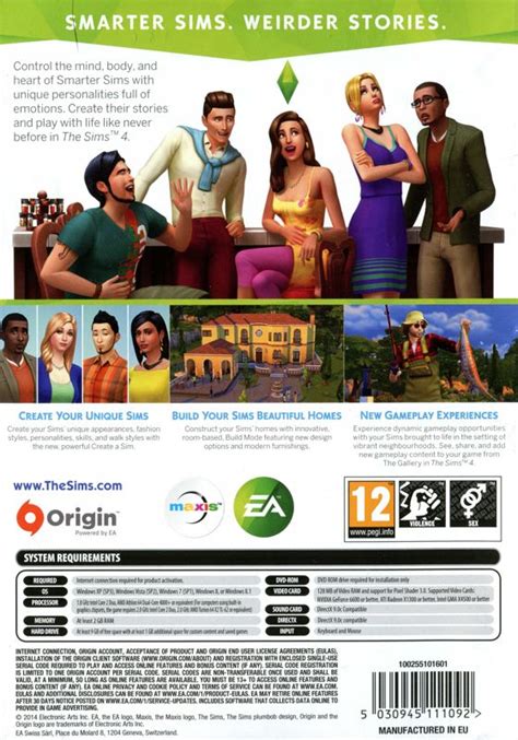 Image result for Sims PS4 Back Cover