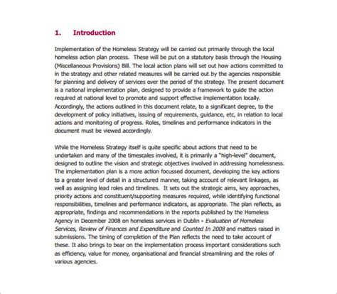 Image result for Strategy Implementation Plan Template