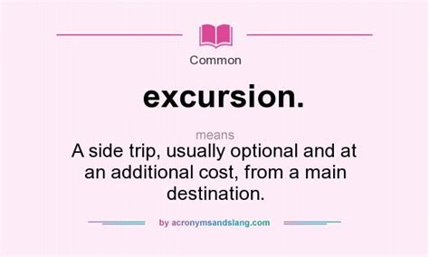 Image result for Excursion Meaning