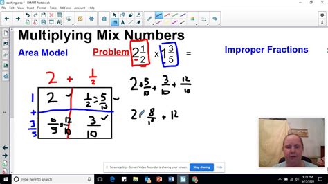 Image result for Area Model Multiplying Mixed Numbers