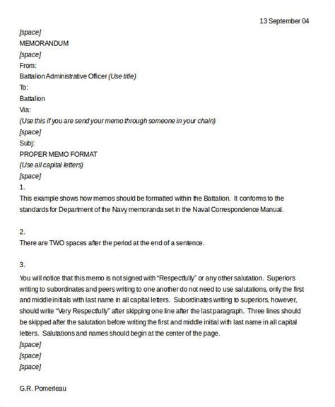 Image result for Memorandum Format