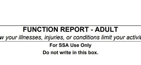 Image result for Disability Function Report