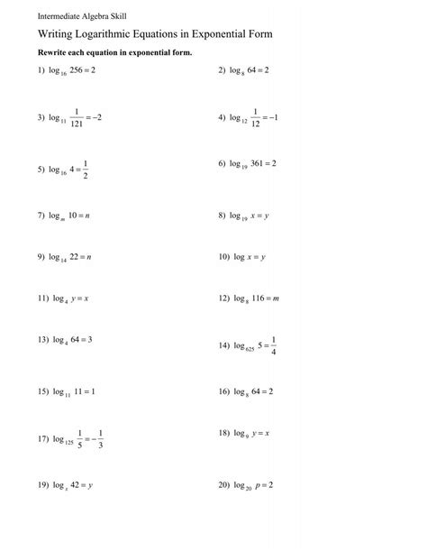 Image result for Logarithmic Form Example