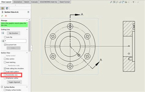Image result for Section View SolidWorks CSWA