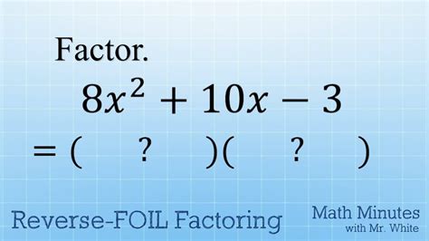 Image result for AC Method Factoring