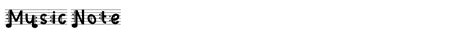 Image result for Music Note Text Font