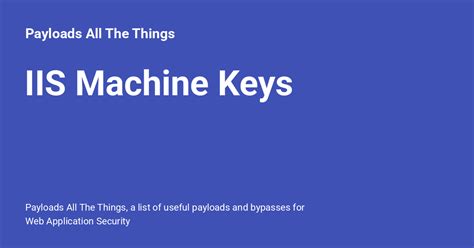 Image result for IIS Machine Keys Explained