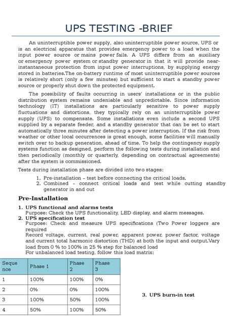 Image result for Post Function Report for UPS