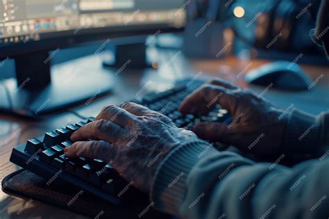 Image result for Typing with Desktop Computer