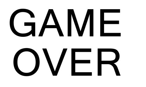 Image result for Game Over Ending