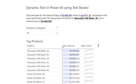 Image result for Power BI Dynamic Text