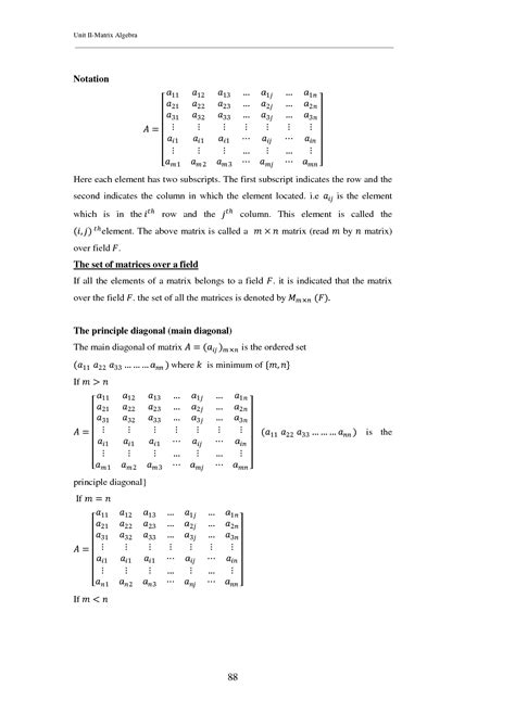 Image result for Matrix Theory Examples