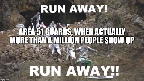 Image result for Monty Python Run Away Meme