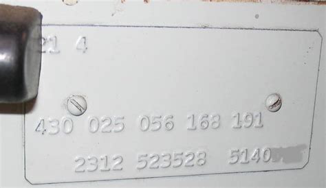 Image result for VW Engine Serial Number