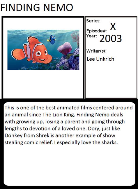 Image result for Finding Nemo On Freeform deviantART