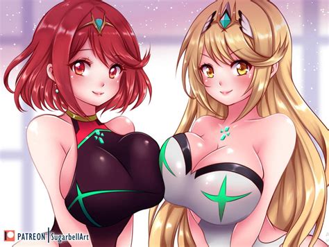Image result for Pyra X Mythra deviantART