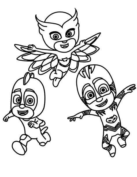 Image result for PJ Mask Drawing to Color