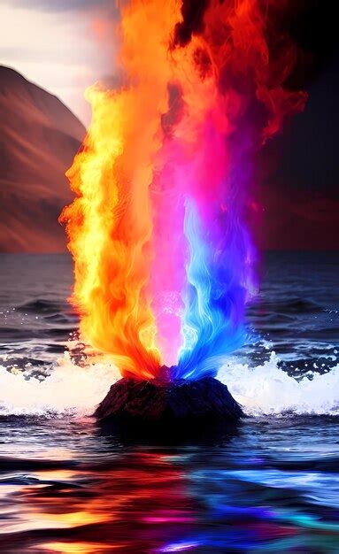 Image result for Colorful Volcano