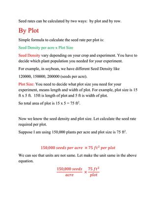 Image result for Following Seeding Rate Using Pure Seed Label