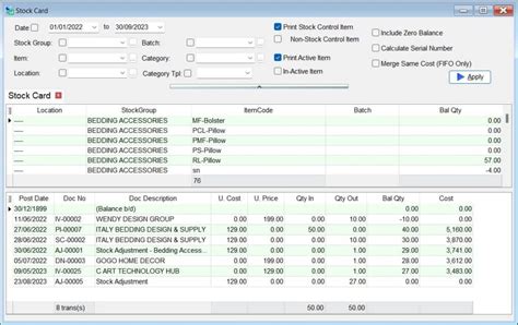 Image result for SQL Account How to Check Stock Out