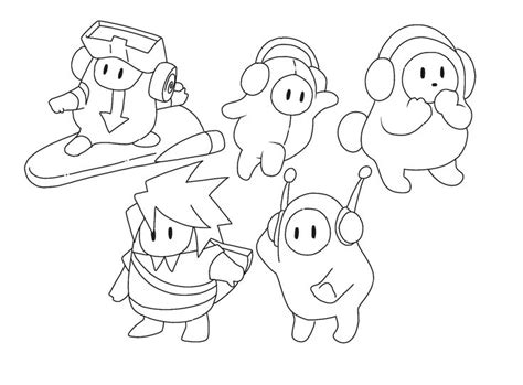 Image result for Fall Guys Drawing