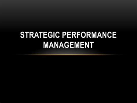 Image result for Strategic Performance Management