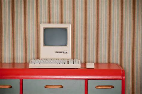 Image result for Old Computer Downloading Files Stock Image