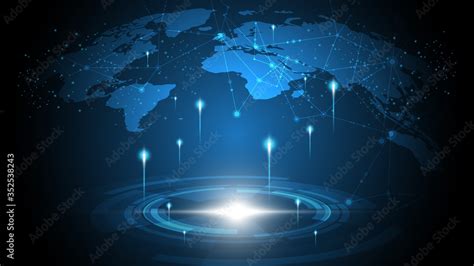 Image result for Global Network Map Background