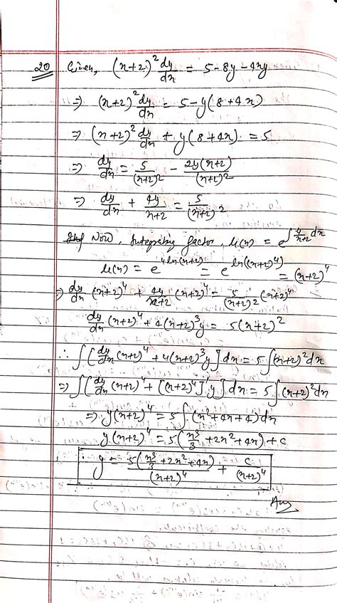 Image result for Solve First Order Linear DE