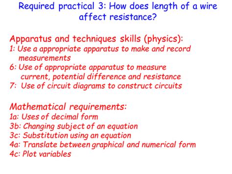 Image result for Required Practical Investigating Resistance GCSE Science