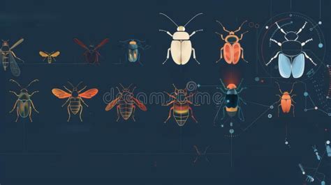 Insect Identification Chart Stock Photo - Image of information ...