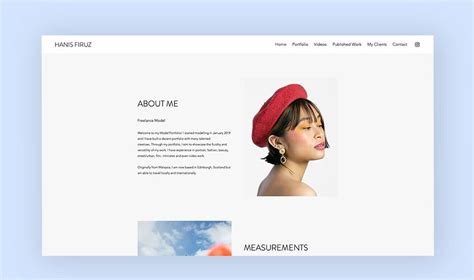 Image result for Modeling Portfolio Sample