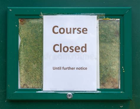 Image result for Golf Course Closed Sign