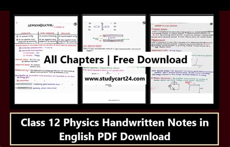 Image result for Handwritten Notes of Physics Class 12
