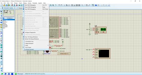 Image result for Virtual Terminal Proteus Arduino