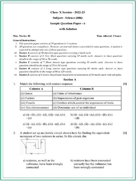 Image result for Class 6 Revision Papers Science