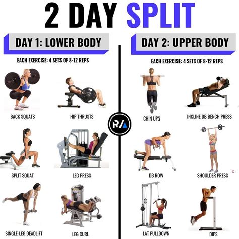 Image result for Workout Program 4 Days a Week