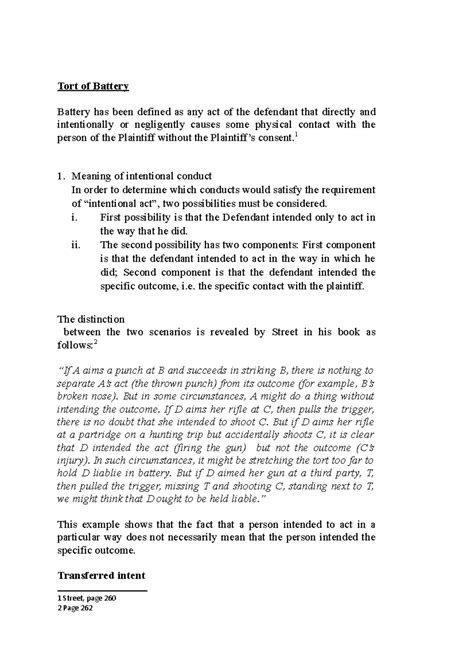 Image result for Battery Tort Example