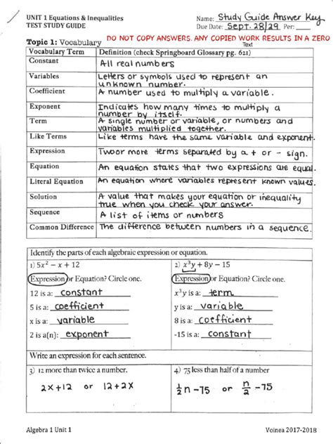 Image result for Math Unit 1 Review